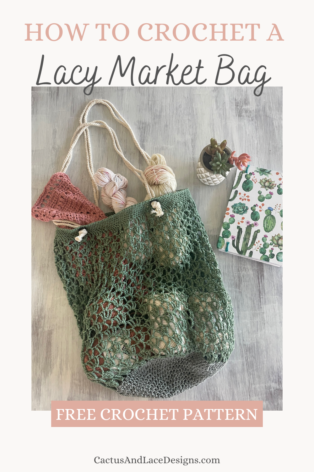 Crochet Farmer’s Market Bag - Free Pattern- The Journey Bag
